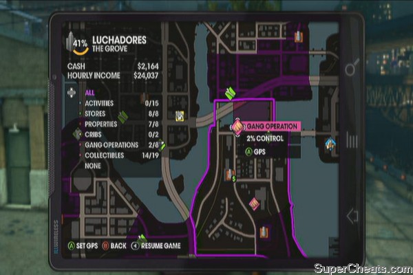Gang Operation Locations - Saints Row The Third Guide and Walkthrough