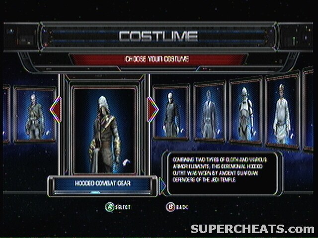 Costumes - Star Wars: The Force Unleashed Guide and Walkthrough
