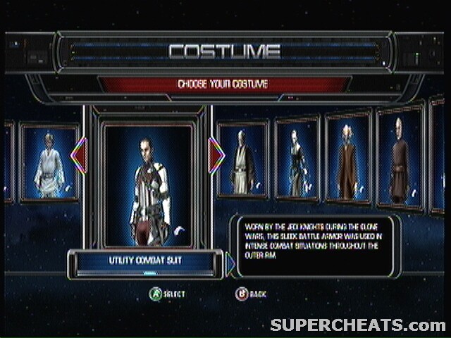 Costumes - Star Wars: The Force Unleashed Guide and Walkthrough